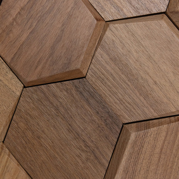 Hex Natural Walnut Walling – LuxeWall