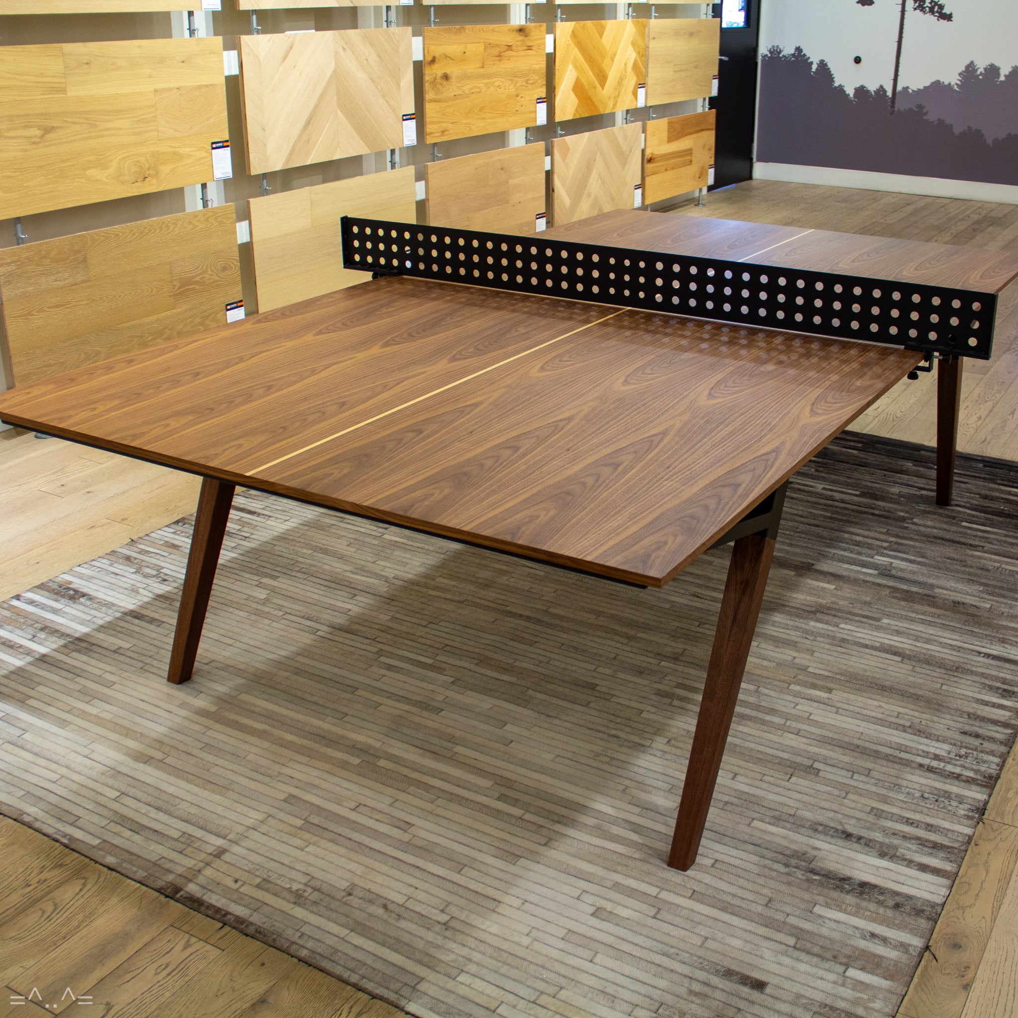 Luxury Black Walnut Ping Pong Table – LuxeWall