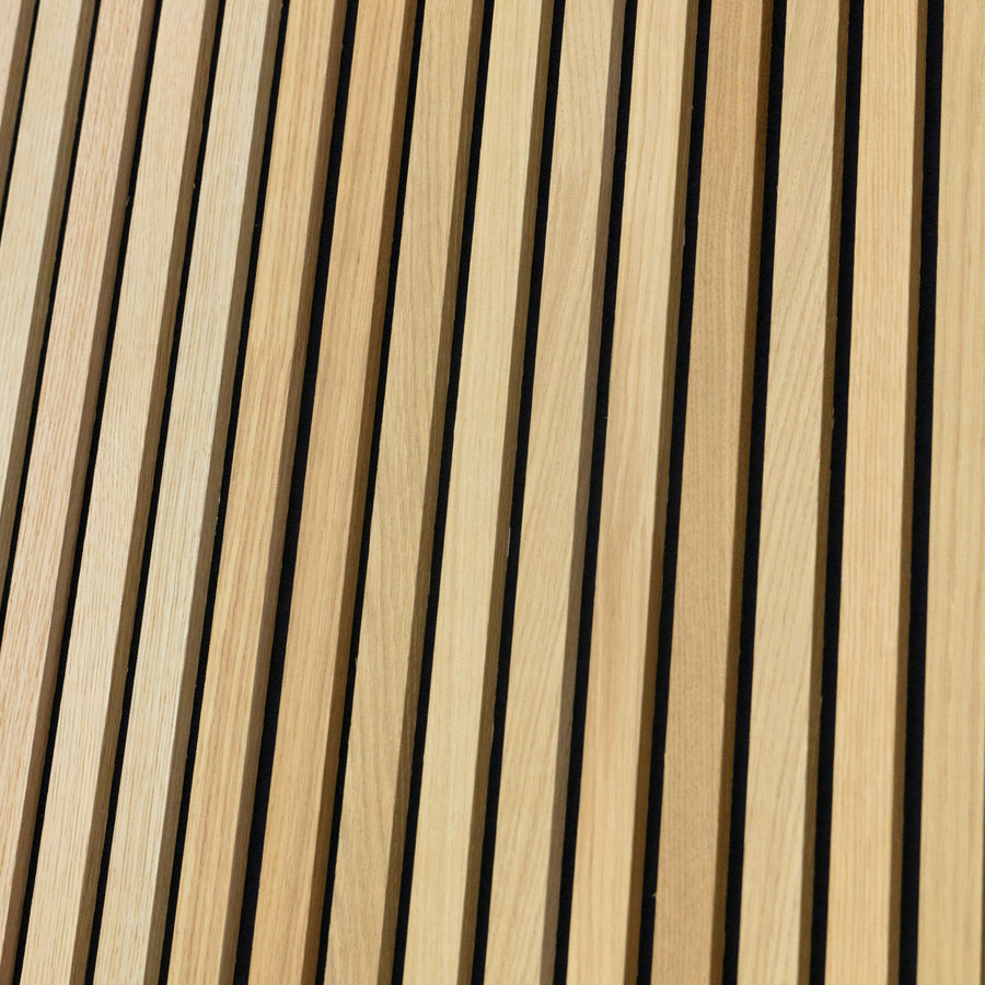 Natural Oak Acoustic Slat Panel 118" Sample – LuxeWall