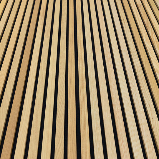 Natural Oak Acoustic Slat Panel 94.5" Sample – LuxeWall
