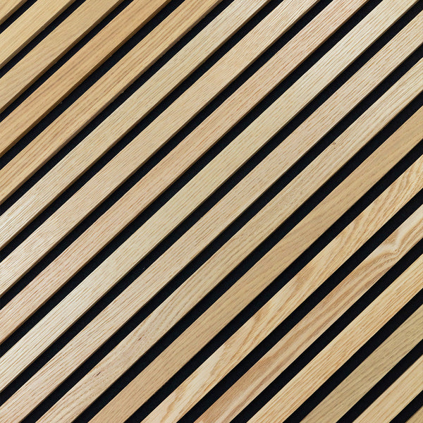 Natural Oak Acoustic Slat Panels 118" – LuxeWall