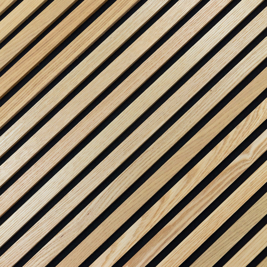 Natural Oak Acoustic Slat Panels 118" – LuxeWall