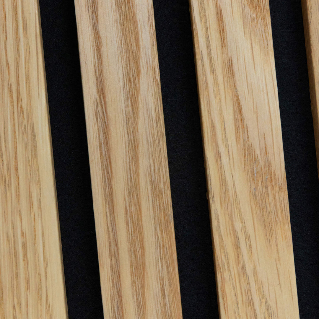 Natural Oak Acoustic Slat Panel 94.5" Sample – LuxeWall