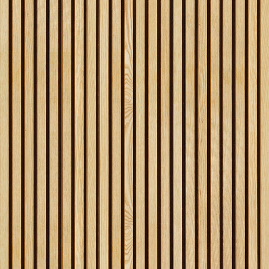 Natural Oak Acoustic Slat Panel 118" Sample – LuxeWall