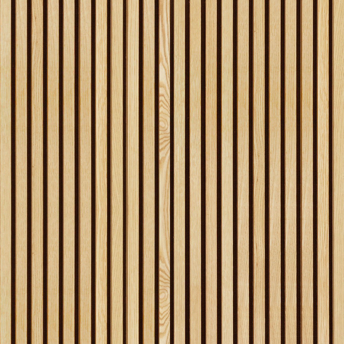 Natural Oak Acoustic Slat Panel 118" Sample – LuxeWall