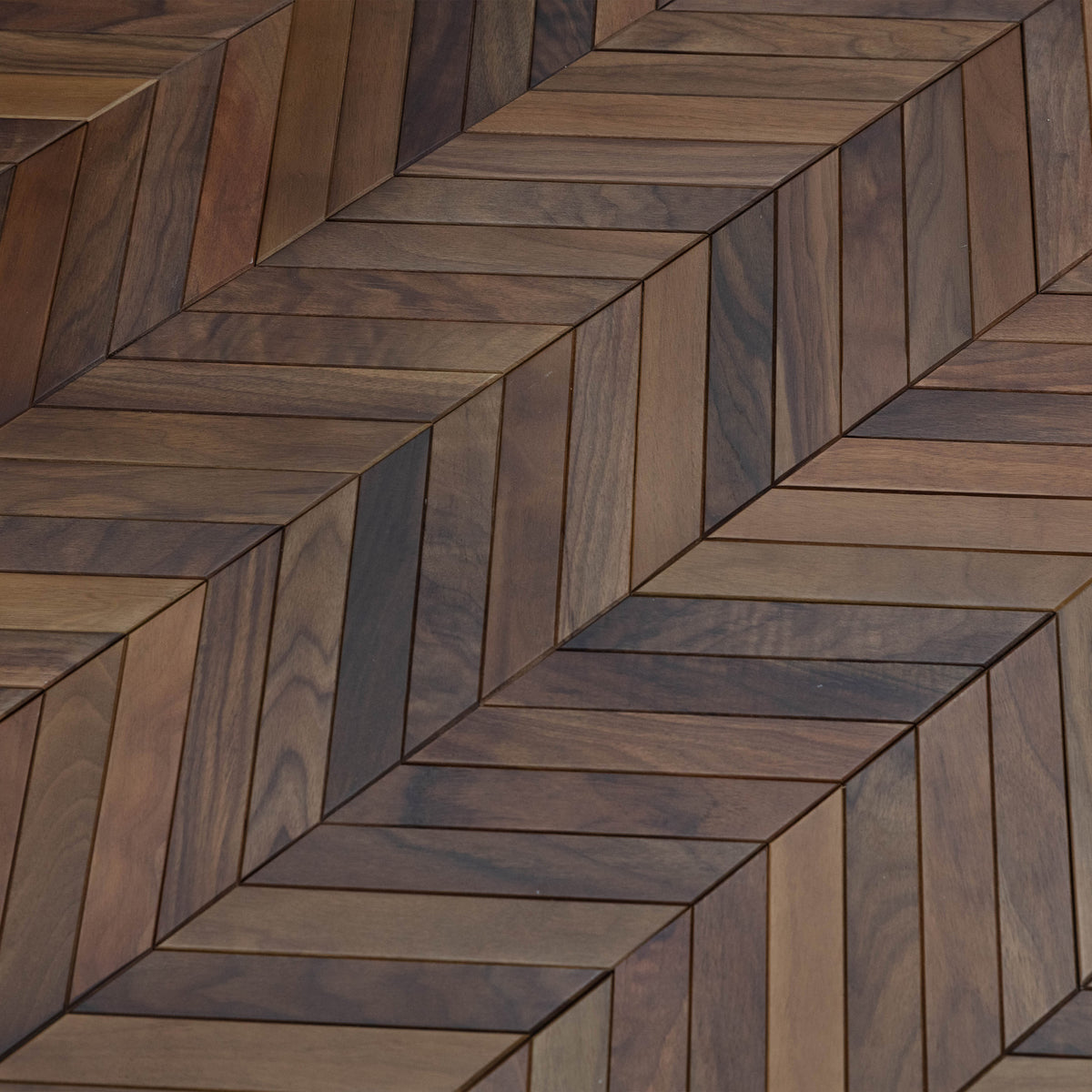 Chevron Natural Walnut Sample – LuxeWall