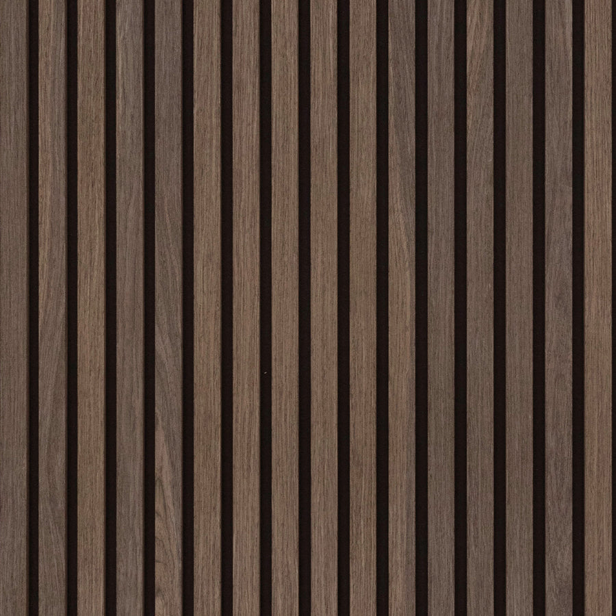 Toasted Walnut Acoustic Slat Panel 118" Sample – LuxeWall